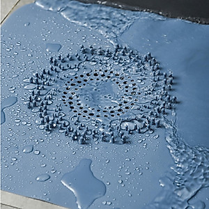 Hair Catcher, Square Drain Cover for Shower Silicone Hair Stopper Bathtub Drain Cover Shower Drain Covers Protector for Bathroom Kitchen