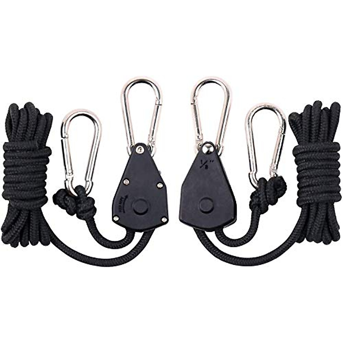 VIPARSPECTRA 6 Pair of 1/8 inch Heavy Duty Adjustable Grow Light Rope Hanger for Grow Light Fixtures & Gardening, 150lb Capacity