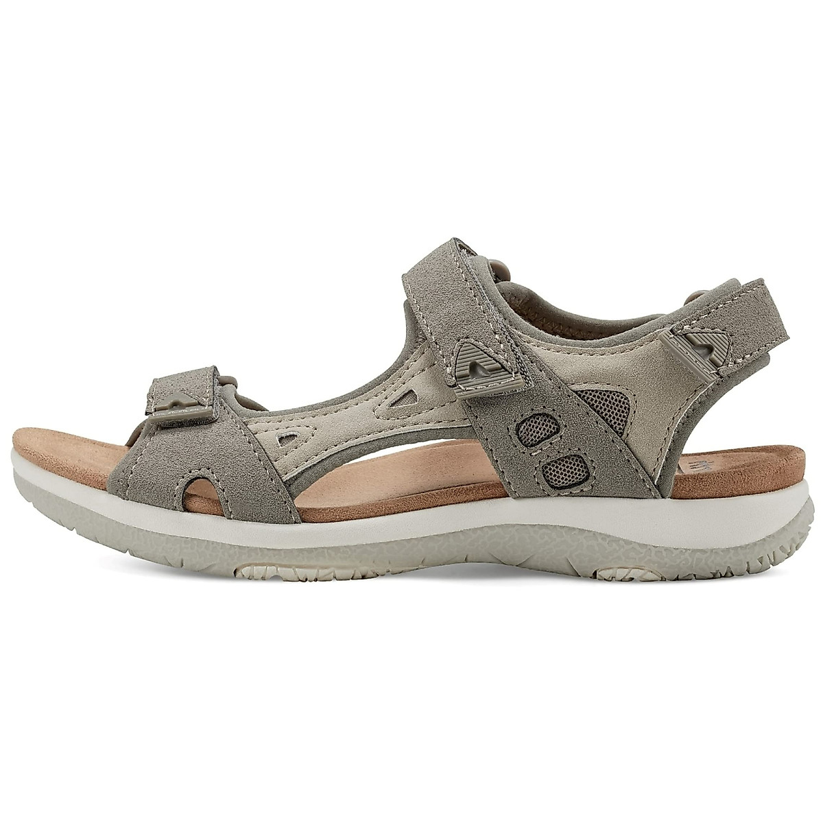 Earth Origins Women's Skylar Sandal, Light Grey, 6.5 M US