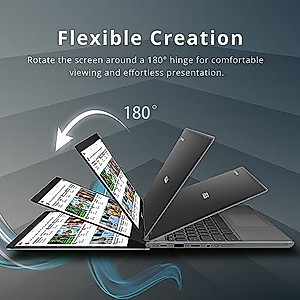 ASUS Chromebook YZ182 Rugged Student Laptop, 11.6" HD Anti-Glare Display, Intel Celeron N5100, 8GB LPDDR4X RAM, 32GB eMMC, Webcam, WiFi 6, Bluetooth, Chrome OS, Dark Gray