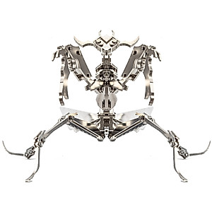 Madsteel Insect Mantis Exhilarating 3D Metal Model Puzzle Kit for Adults – Exquisite Brain Building Miniature Toy, Stainless Steel Assembly for Mindful Relaxation and Fun (Non-Finished Model)
