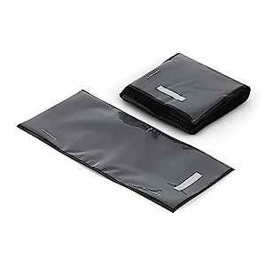 Stash-Proof Vacuum Seal Bags - 11" x 24", Black and Clear - 5.5 Mil Thickness - Ideal for Home and Industrial Food Storage - Sealer Bags - Pack of 50