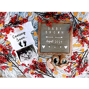 Ink Trendz Coming Soon... Baby Feet Pregnancy Announcement Baby Bodysuit (White, Newborn)