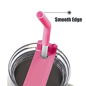 Greant 8 PCS Straw compatible with Stanley Adventure Quencher 40oz, 12 inch Straw compatible with Stanley 40oz Tumbler With Handle, Come With 4 PCS Straw Covers compatible with Stanley