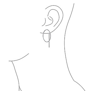 Delicate Minimalist Geometric Thin Round Open Circle Modern Hoop Threader Earrings For Women For Teen .925 Sterling Silver