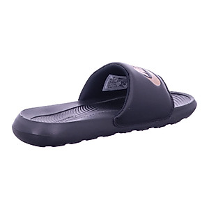 Nike Women's Basic/Active Slide, Black MTLC Red Bronze Black, 11 AU