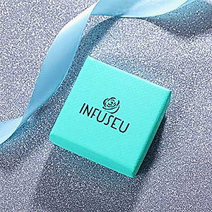 INFUSEU Small Cat Earrings for Women Teen 925 Sterling Silver Cute Kitty Kitten Animal Ear Studs Tiny Jewelry