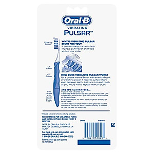 Oral-B Pulsar Expert Clean Battery Powered Toothbrush, Soft, 4 Count