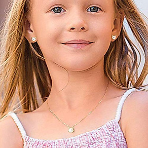 Gold Plated Freshwater Pearl Stud Earrings Cute Cat Earrings for Women Gift