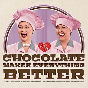 CafePress I Love Lucy: Chocolate Makes Everything B Tote Bag Canvas Tote Shopping Bag