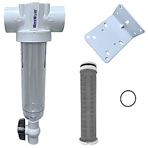 Kleenwater 2 Inch PVC Slip Fit Connection, 100 GPM, 250 Mesh Stainless Screen, Whole House Spin Down Sand and Sediment Filter Compatible with Rusco, Vu-Flow, WaterSource, Boshart and Campbell