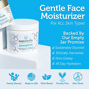 Era Organics Manuka Honey Face Cream - Advanced 12-in-1 Nourishing and Rejuvenating Daily Face Moisturizer for Women and Men - Face Moisturizer for Sensitive Skin - Body Moisturizer for Dry Skin 4 oz
