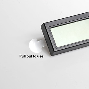 UYYE Mini Digital Car Clock Sticky Electronic Car Clock, Accessories with Clear LCD Screen Self-Adhesive Stand Digital Clock for Car Truck Dashboard Home Office Table