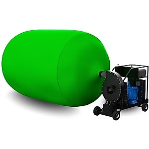 (10) Insulation Vacuum Bags for Heavy Duty Removal Dust | Polypropylene 6 FT x 4 FT Bag Holds Est 350 lbs [10 Pack, Green]