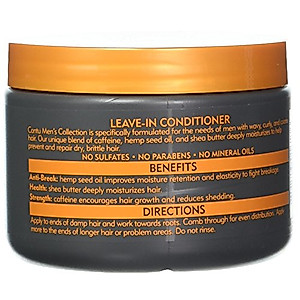 Cantu Shea Butter Men's Collection Leave in Conditioner, 13 oz. (Pack of 2)