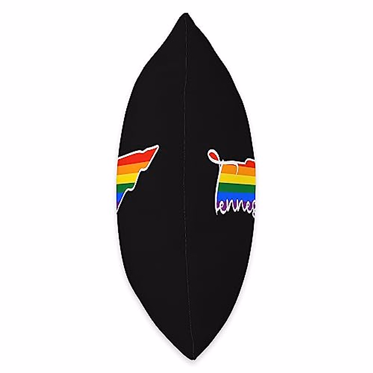 Tennessee Map USA State Rainbow Pride Flag Map USA State Tennessee Rainbow Flag Pride Month Throw Pillow, 16x16, Multicolor