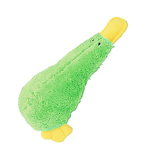 GLOGLOW Plush Dog Chew Toys, Cute Bird Easy Clean Squeaky Plush Dog Toys Teeth Grinding Interactive Boredom Relief Soft Bite Resistance Indoor (Green)