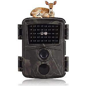 Ramnnycetus 1080P 12MP Trail Camera, 0.8s Trigger Motion Latest Sensor View Hunting Camera with 38 IR LEDs and IP54 Waterproof Trail Game Camera for Scounting&Hunting Animal Detection