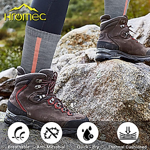 Merino Wool Hiking Socks for Cold Weather Socks Thermal Warm Crew Winter Boot Cushion Socks