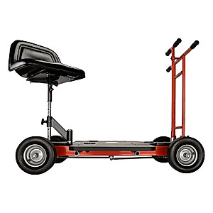 PROAIM Quad-4 Cinema Doorway Dolly with 100mm Camera Bowl Riser Telescopic Bazooka. Adjustable, 4-Position Operator Seat. Push/Pull Bar with Foam Handle (DL-QDFW-01)