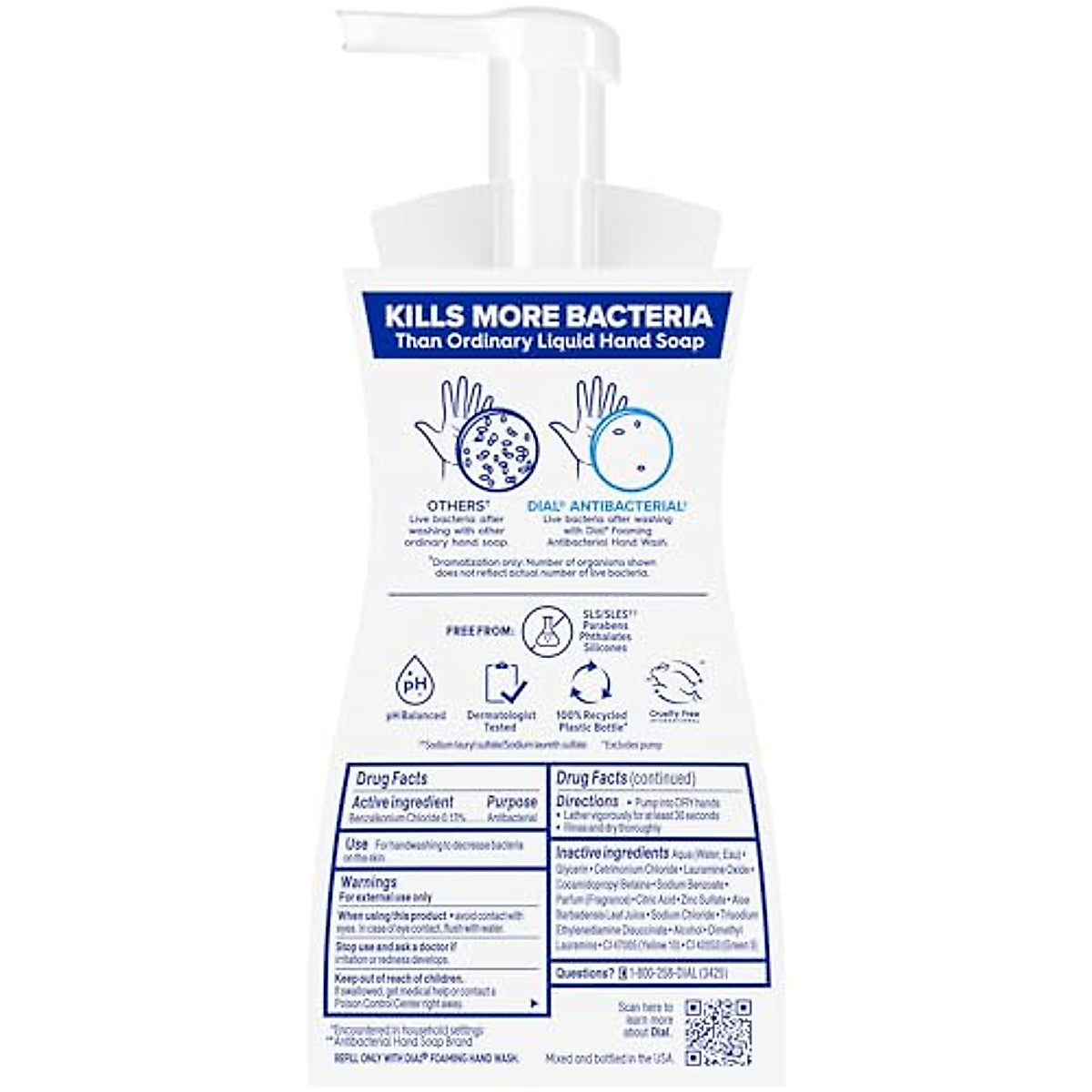 Dial Antibacterial Foaming Hand Wash, Fresh Pear, 7.5 fl oz