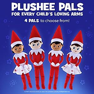 The Elf on the Shelf Plushee Pals - 17-inch Scout Elf Plush Toys - Huggable and Lovable Stuffed Brown Eyed Boy Elf Plush