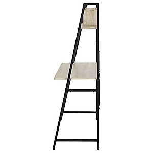 Desktop Computer Desk, Home Office Decor Ladder Desk Study Writing Table Computer Gaming Table Bedroom Laptop Table, Student Study Reading Writing Desk PC Laptop Table for Living Room (Khaki)