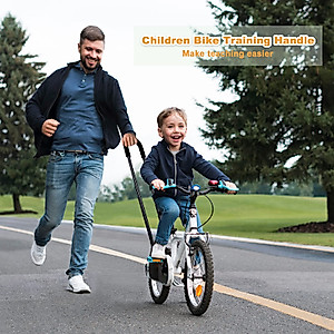 MOLI DEE Children Cycling Bike Safety Trainer Handle Balance Push Bar (a-black)