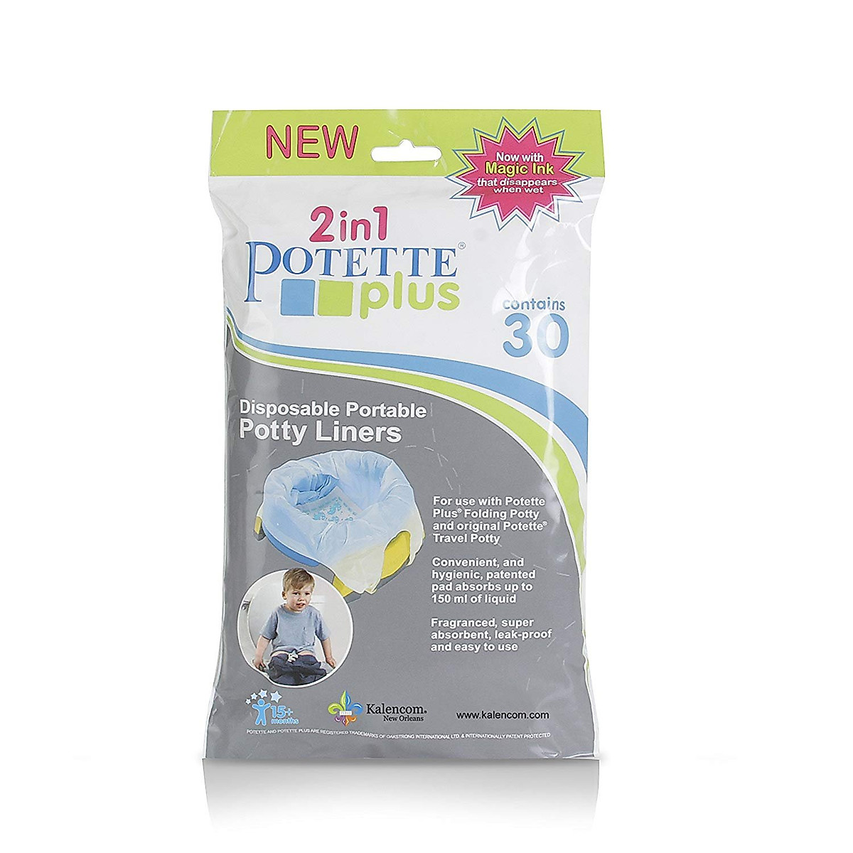 Kalencom Potette Plus Liners - 30 Liners Pack of 2