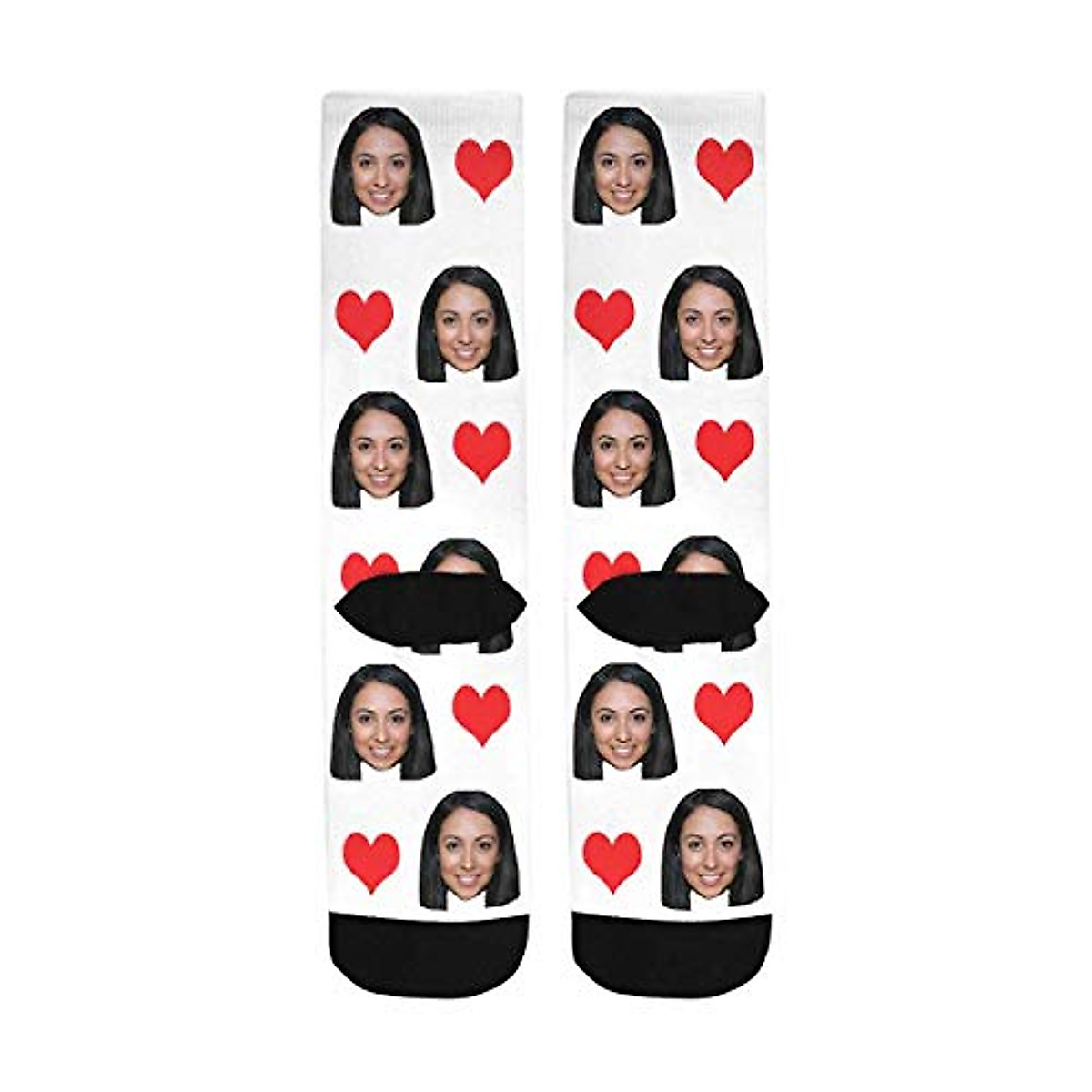 D-Story Custom your face Soft Socks for Women and Men 15.35 inch