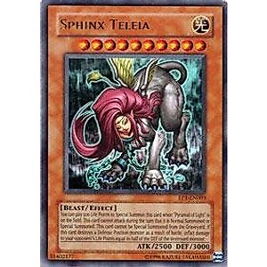 Yu-Gi-Oh! - Sphinx Teleia (EP1-EN003) - Yu-Gi-Oh The Movie Promo Exclusive Pack - Promo Edition - Ultra Rare
