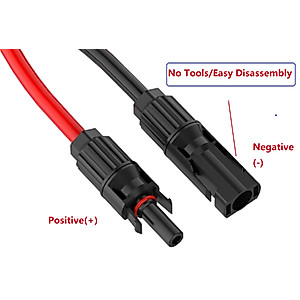 SolarEnz DC 8mm Female Adapter Adapter Cable Solar Connector Converter Perfect Compatible for 100W Portable Solar Panel