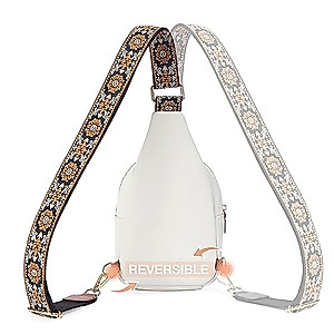 Telena Sling Bag for Women Crossbody Fanny Packs for Women Fashion Chest Bag with Adjustable Strap Beige Brown