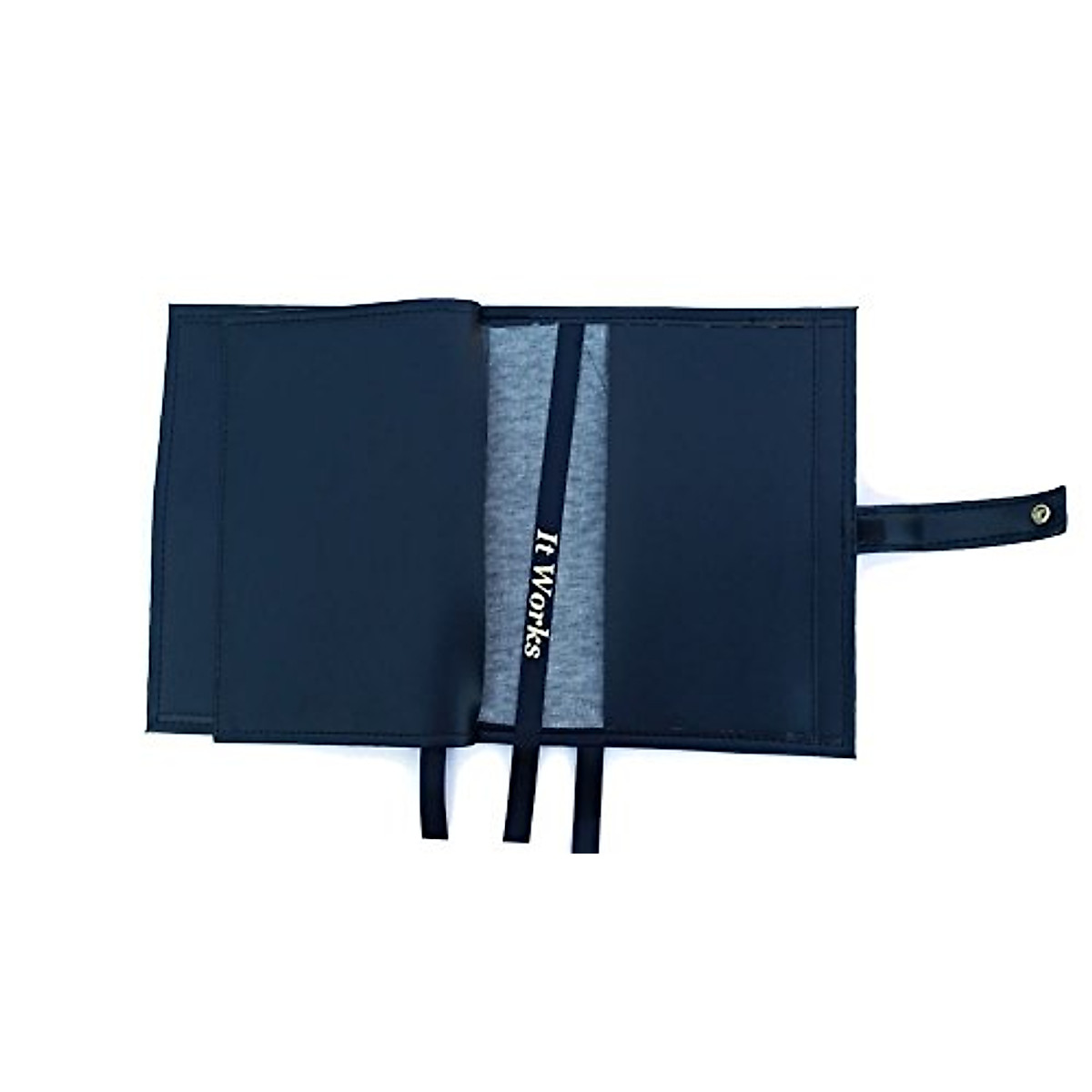 Black Deluxe Triple NA Book Cover for The Basic Text (6th Ed), It Works, How and Why and Living Clean with Serenity Prayer and Medallion Holder.