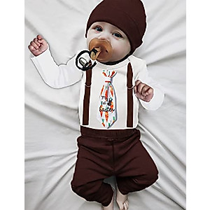 Baby Boy Easter Outfit 6-9 Months, Easter Baby Boy Outfit Suspender Long Sleeve Romper Pant Sets My First Easter Baby Boy Outfit Baby Easter Outfit Boy
