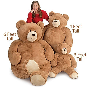 Vermont Teddy Bear Giant Stuffed Animals - Life Size Teddy Bear, 6 Foot, 6 FT, 72"