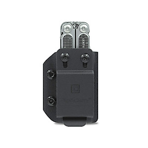 Clip & Carry Kydex Multitool Sheath for LEATHERMAN Free P4 - Made in USA (Multi-Tool not Included) EDC Multi Tool Holder Holster Cover (Black)