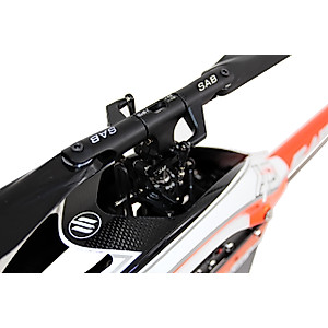 SAB Goblin RAW 580 Kit White/Orange - with S-Line Main and Tail Blades - HELIDIRECT