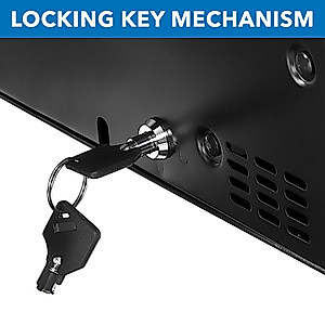 Mount-It! Secure Tablet Floor Stand for iPad, iPad Pro, iPad Air, Samsung Tab A | Anti-Theft Tablet Floor Mount Compatible with 10.2 and 10.5" Tablets | Tablet Kiosk Floor Stand (MI-3770B_G7), Black