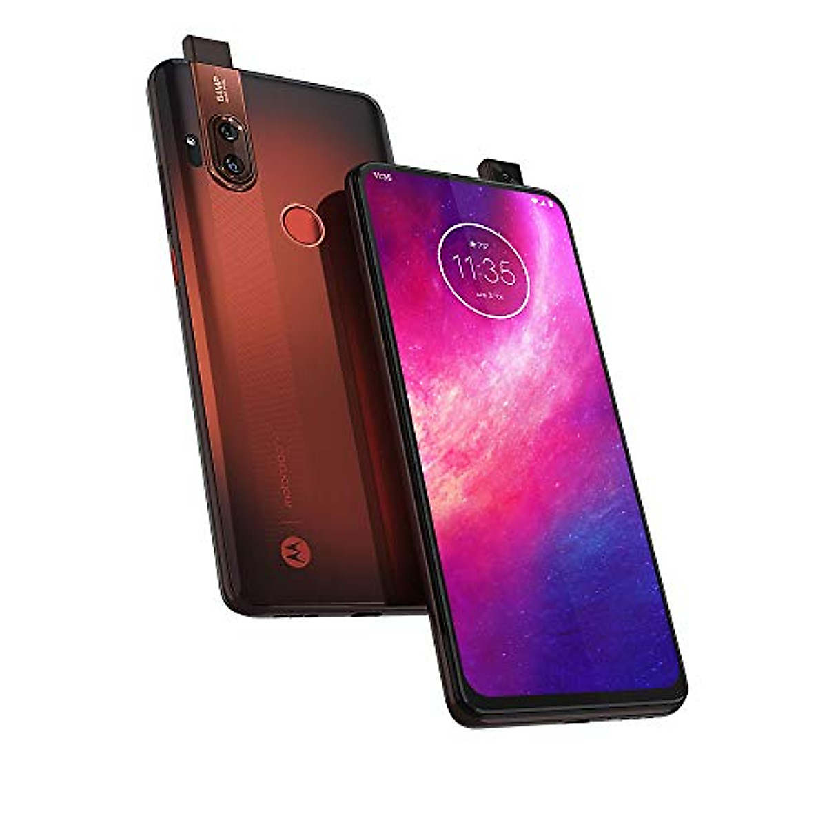 Motorola One Hyper 128GB Deep Sea Blue/Dark Amber/Fresh Orchid GSM Unlocked Only (AT&T & T-Mobile Only) (Dark Amber)