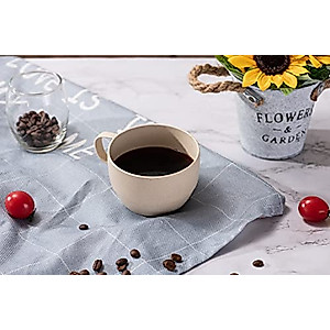 5 Pack Wheat Straw Unbreakable Tableware Kettle Cups Set, with 4 Multicolor Cups for Kids Children Toddler Adult, Dishwasher Coffee Mug for Water, Tea, Milks, Juice