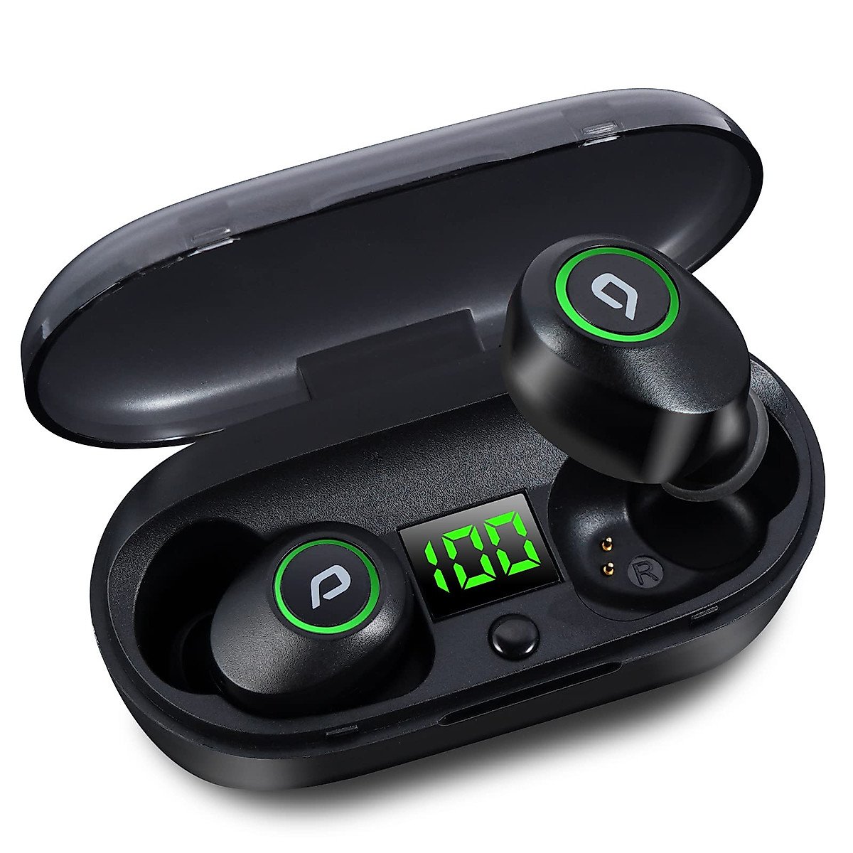 Bluetooth Headphones Wireless Earbuds with Wireless Charging Case IPX7 Waterproof Stereo Headphones in Ear Headset Premium Sound