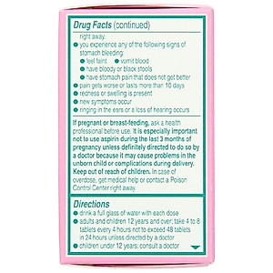 Bayer Chewable Low Dose Baby Aspirin Cherry 81 Mg 36-Count (Pack of 3)