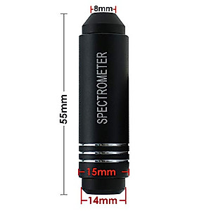 GMKD Diffraction Spectroscope, Pocket Handheld Grating Gemological Spectroscope, Precise Gemstone Spectroscope Analysis Kit for Quick Gemstone Identification