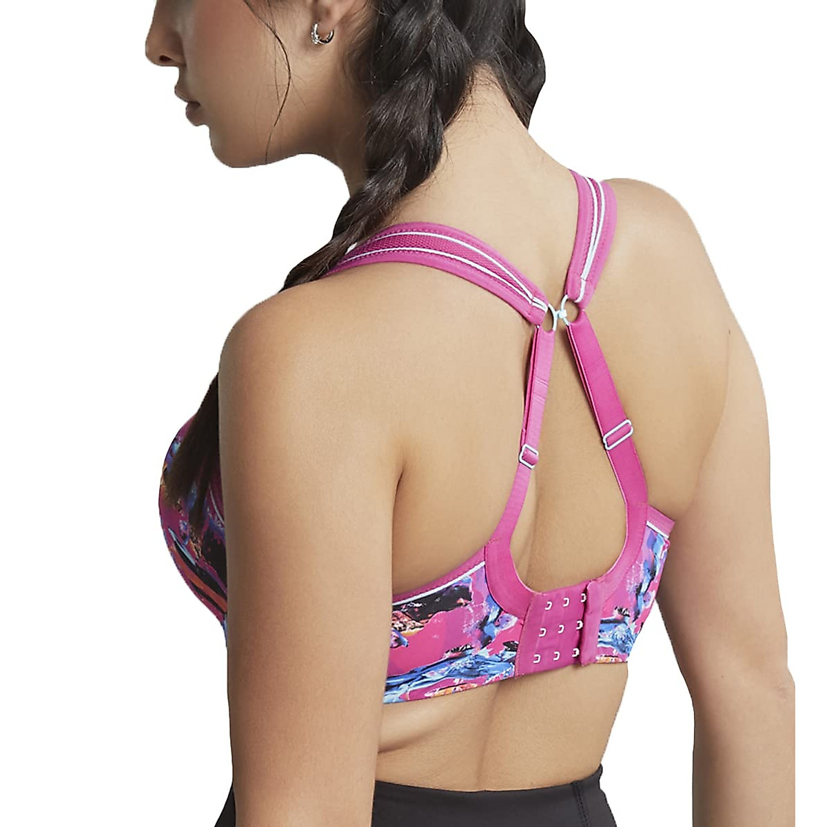 Panache Women's High Impact Underwire Sports Bra, Abstract Orchid, 28DD