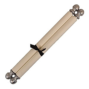 Blank Scroll 9x72" with wooden spindles-Oak, Black Walnut, Gold, Silver, Black