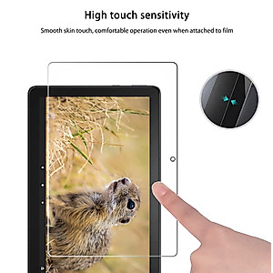 [2 pack] For Amazon Fire HD 10 2021/ Fire HD 10 Plus 2022 tempered glass screen protector, suitable for Fire HD 10 2021/ Fire HD 10 Plus.high-definition transparent shielding layer, scratch resistance