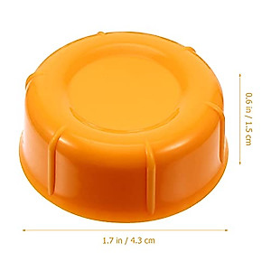 Kisangel 10Pcs Bottle Cap Travel Replacement Caps Leak Proof Lids for Glass Milk Bottle Breastmilk Bottles