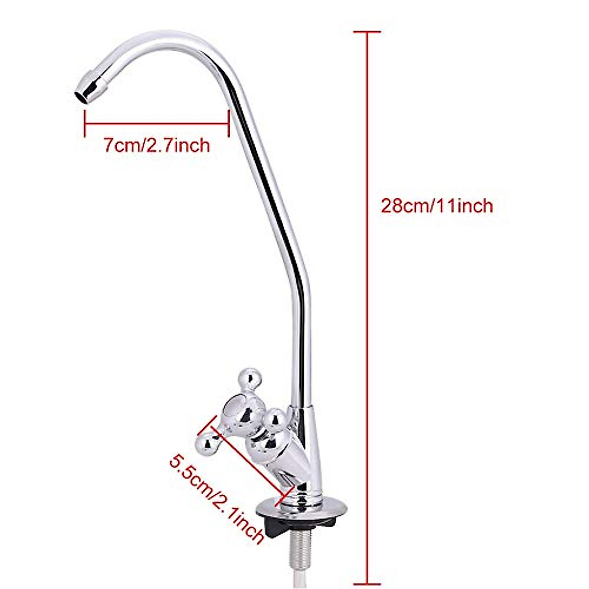 Water Filter Faucet Reverse Osmosis Faucet RO Tap Single Handle Drinking Water Faucet for Drinking Cooking
