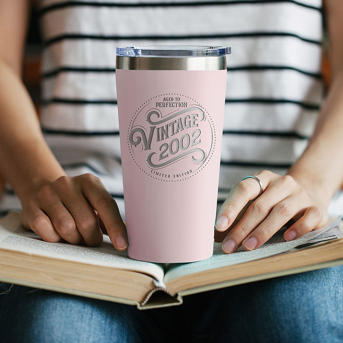 Sodilly Tumbler for 21st Birthday Celebration - Ideal 21st Birthday Gifts for Him - 21st Birthday Ideas - Perfect for Brother or Male Friend - Great 21st Birthday Decorations for Him - 16 oz Black